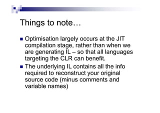 Understanding the Common Intermediate Language (CIL) | PDF | Programming Languages | Computing