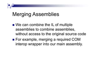 Understanding the Common Intermediate Language (CIL) | PDF | Programming Languages | Computing