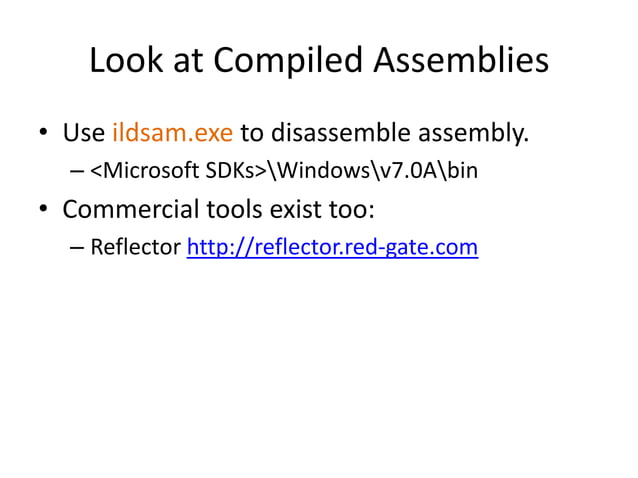 Understanding cil & dynamic assemblies | PPTX