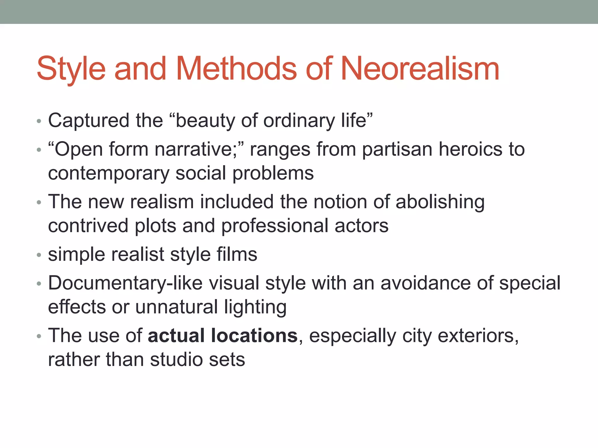 Understanding cinema:french new wave,italian neorealism and indian ...