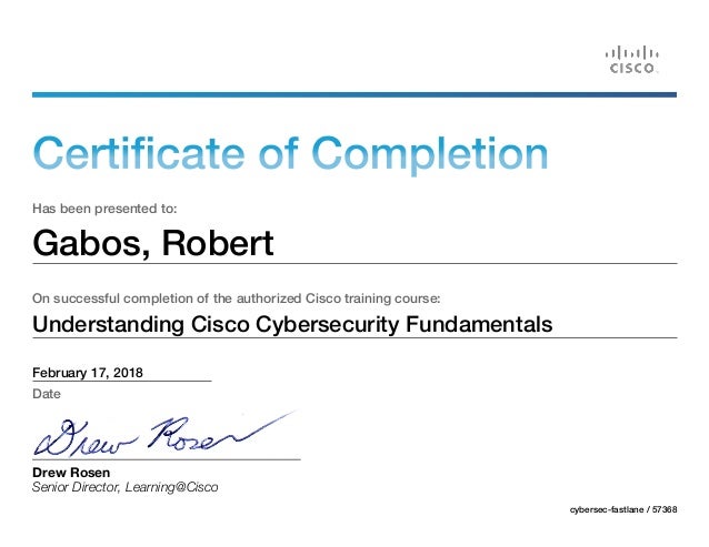 Understanding Cisco Cyber-security Fundamentals (SECFND) 2018