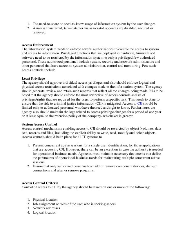 Understanding CJIS Compliance – Access Control