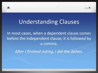 Understanding clauses | PPT
