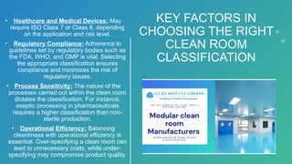 Understanding Clean Room Classifications.pptx