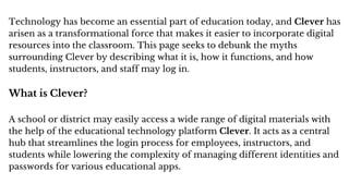 Understanding Clever and its Seamless Login Process.pdf