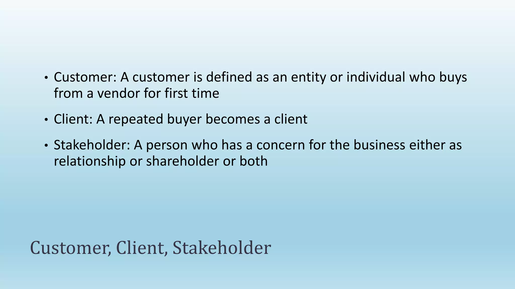 Understanding client perspective in it industry | PPT