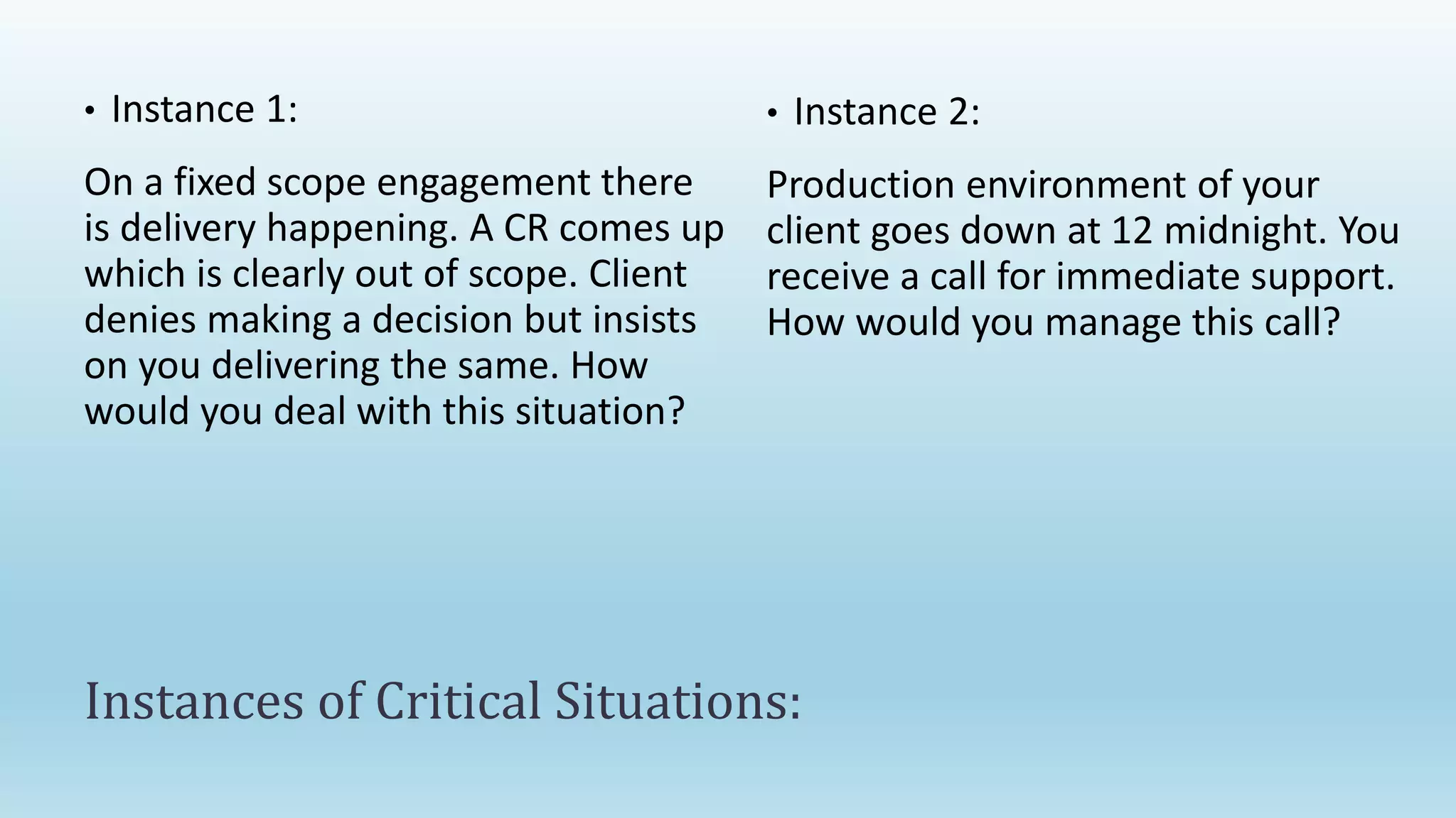 Understanding client perspective in it industry | PPT