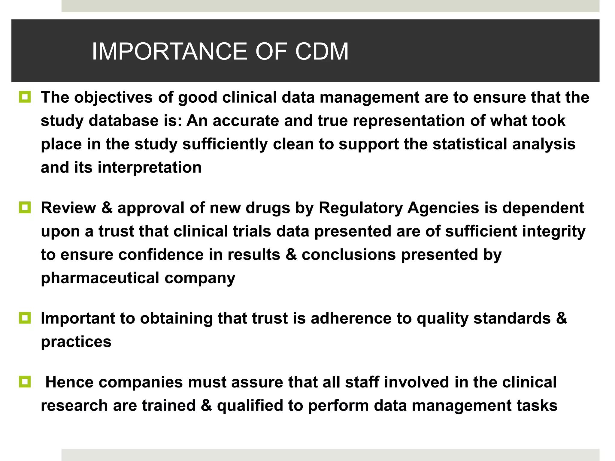 Understanding clinical data management | PPTX
