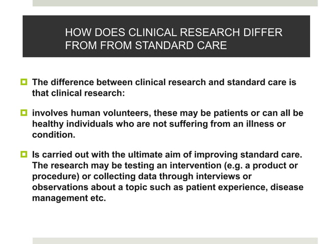 Understanding clinical research | PPTX