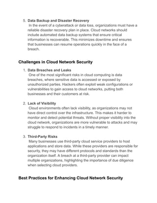 Understanding Cloud Network Security Protecting Your Data in the Cloud ...