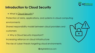 Understanding Cloud Security Risks to Protect Your Data. | PPT