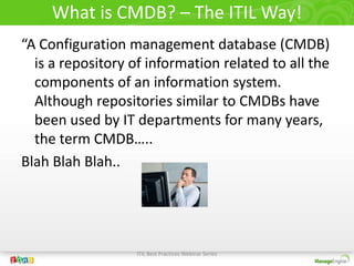Understanding ITIL CMDB | PPTX