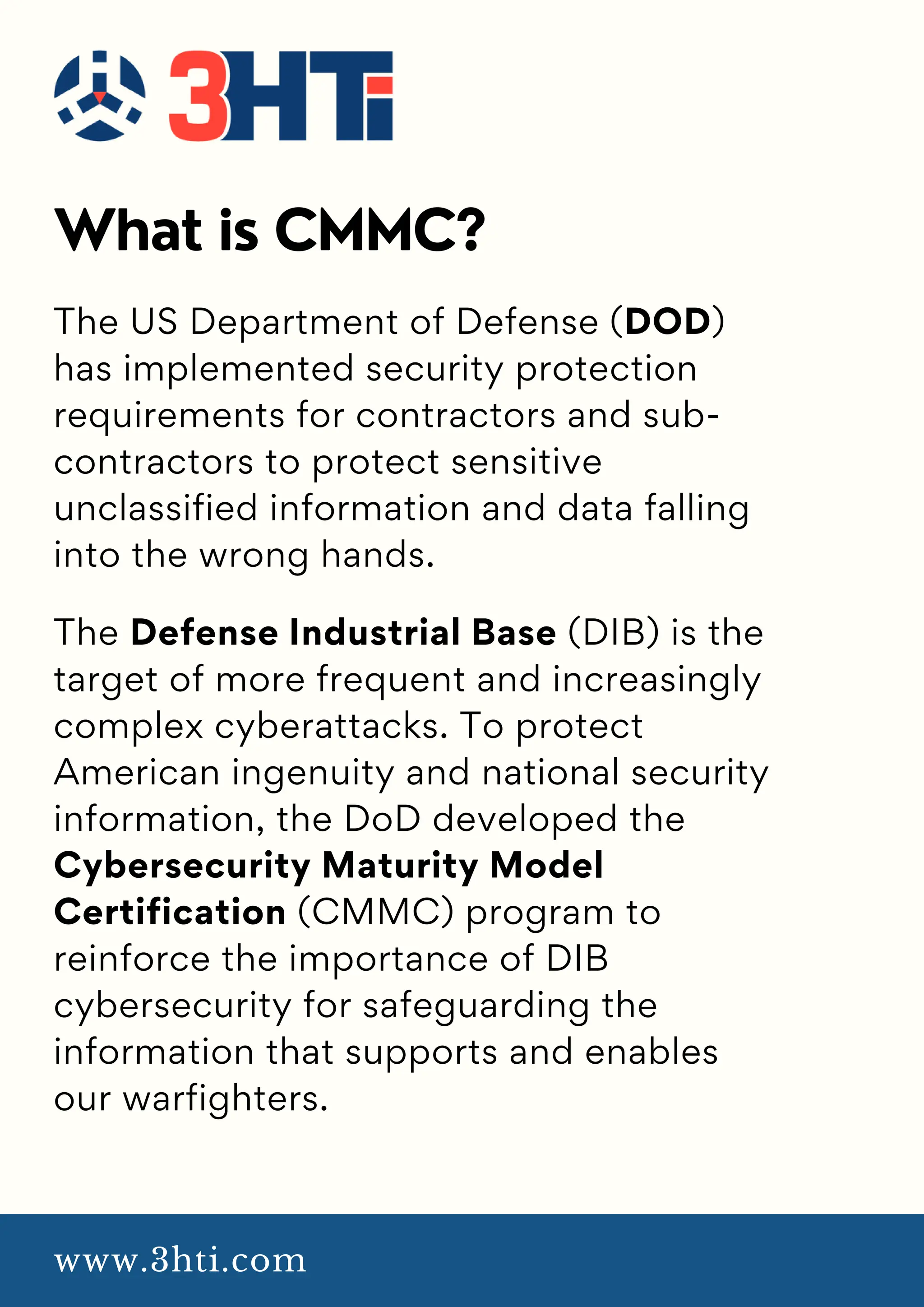 Understanding CMMC Requirements for Defense and Government Contractors ...