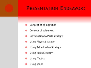Understanding Co Opetition Using The Parts Strategy | PPT