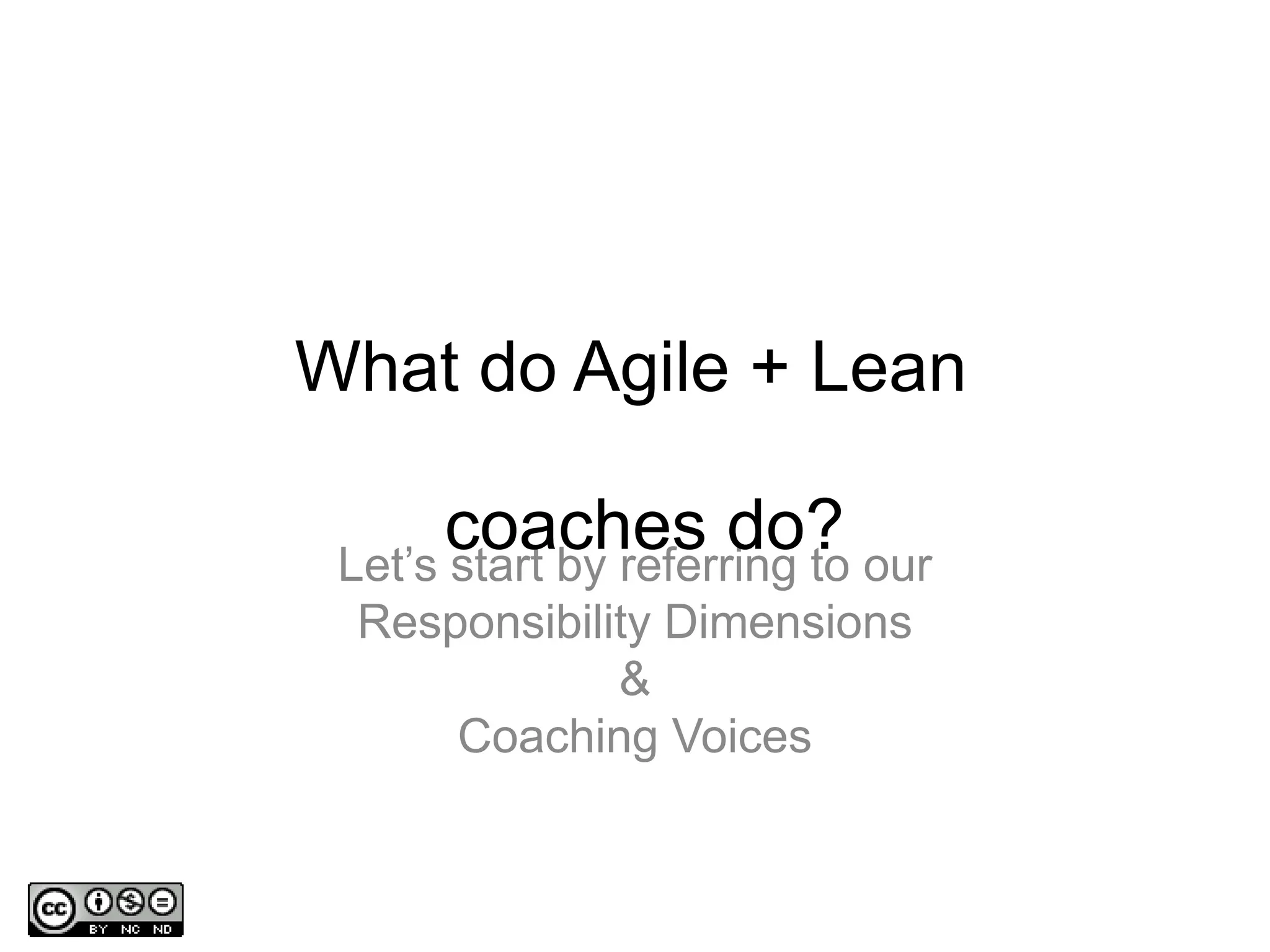 Understanding Lean And Agile Coaching Agile And Beyond 2018 Ppt