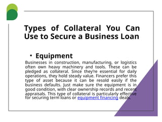 Understanding collateral in Secured loans.pptx