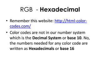 Understanding Color#1 | PPTX | Web Development | Internet