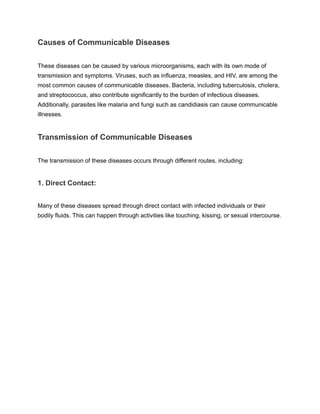 Understanding Communicable Diseases_ Causes, Effects, and Prevention ...