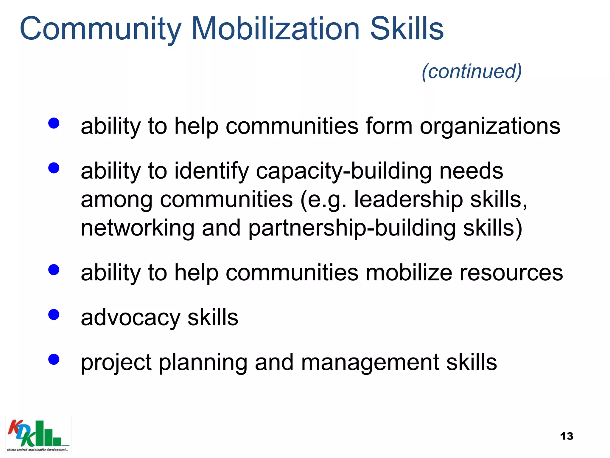 Understanding community mobilization | PPT