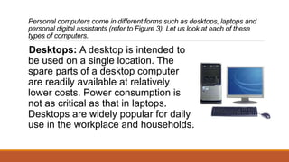 UNDERSTANDING COMPUTER.pptx | Desktops | Computing
