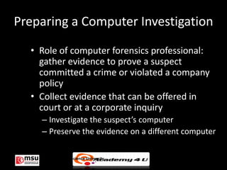 Understanding computer investigation | PPT