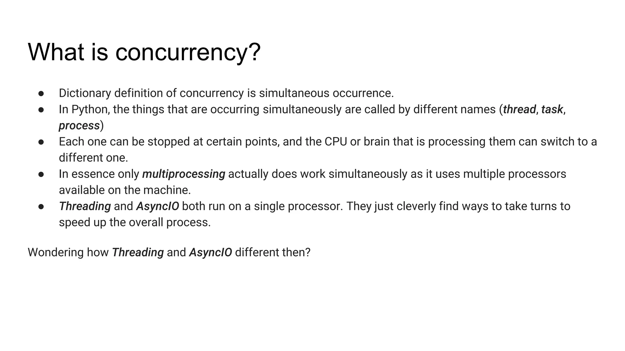 Understanding concurrency | PPTX