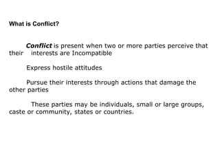 understanding conflicts.ppt conflict informat | PPT