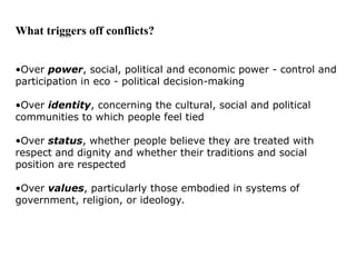 understanding conflicts.ppt conflict informat | PPT