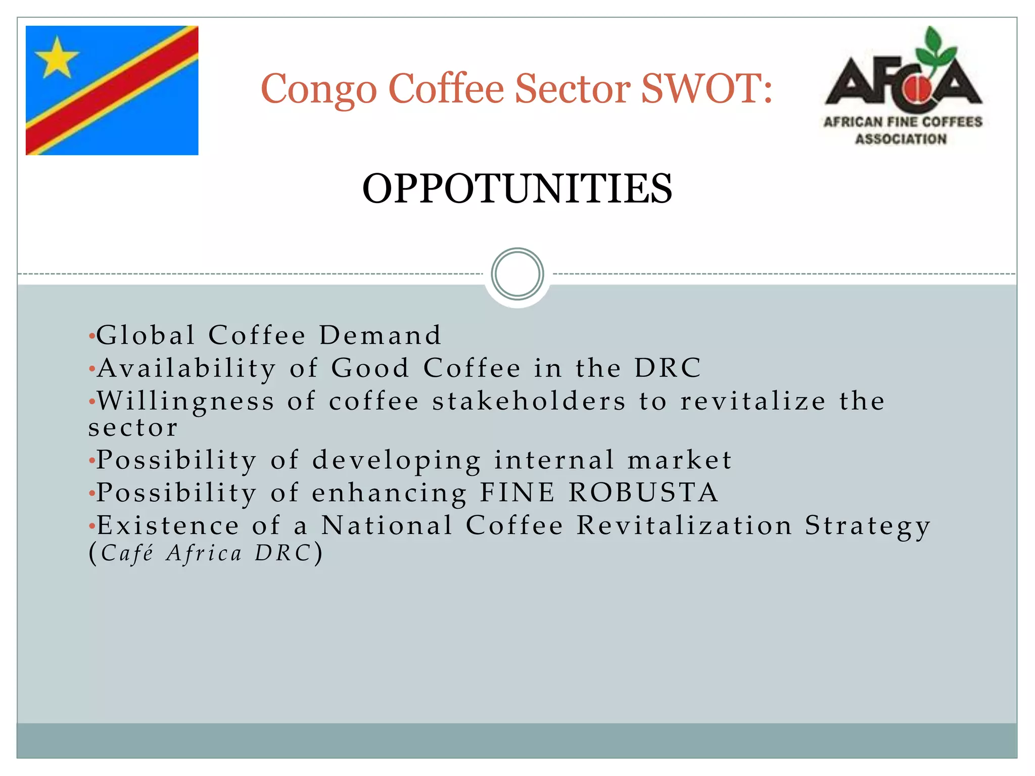 Understanding congo's coffee ; the RDC coffee county profile | PPT