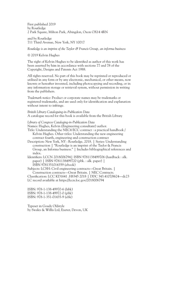 (Understanding construction) Hughes, Kelvin - Understanding the NEC4 ...
