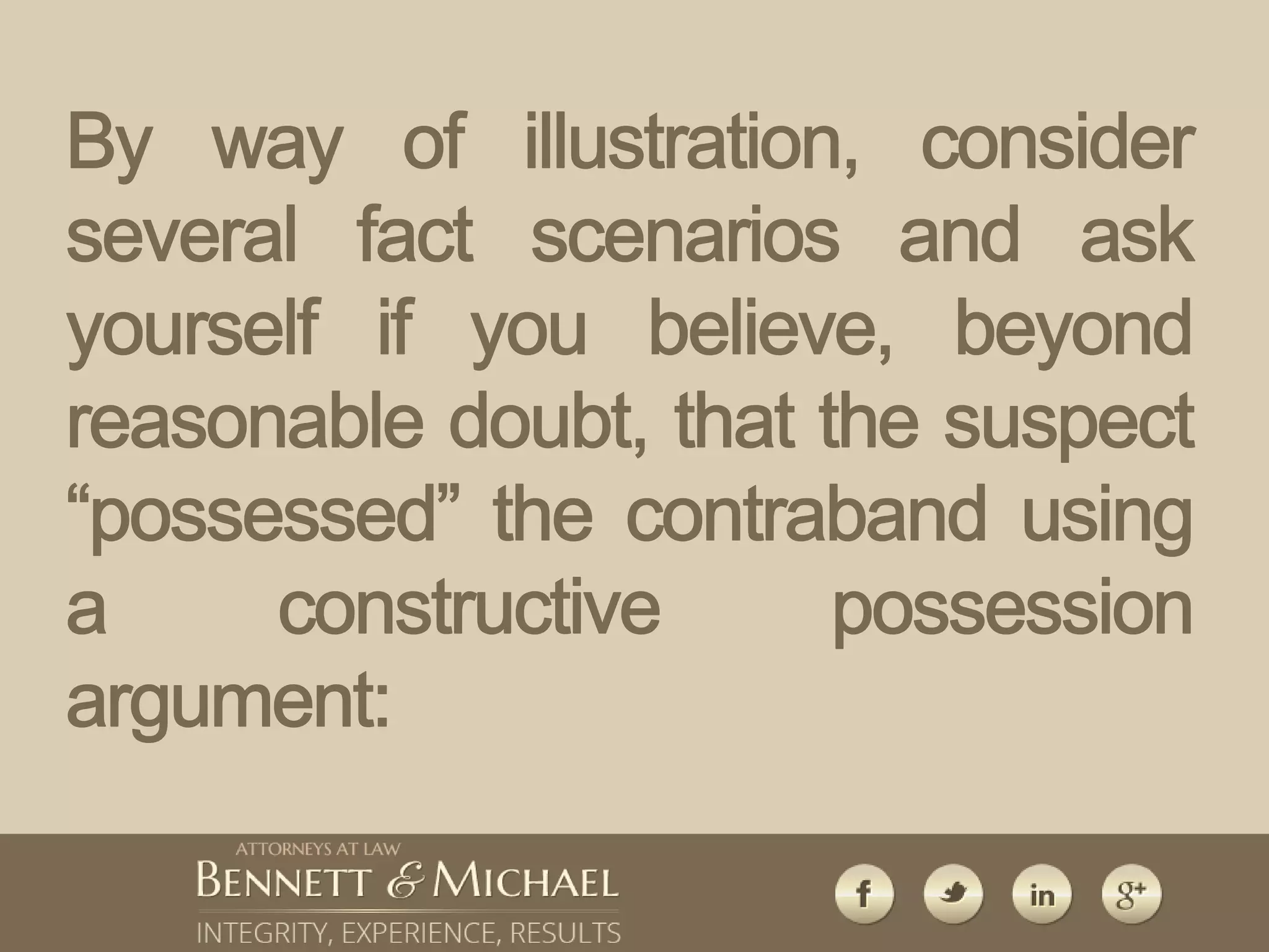 Understanding Constructive Possession In a Tennessee Criminal Offense | PDF