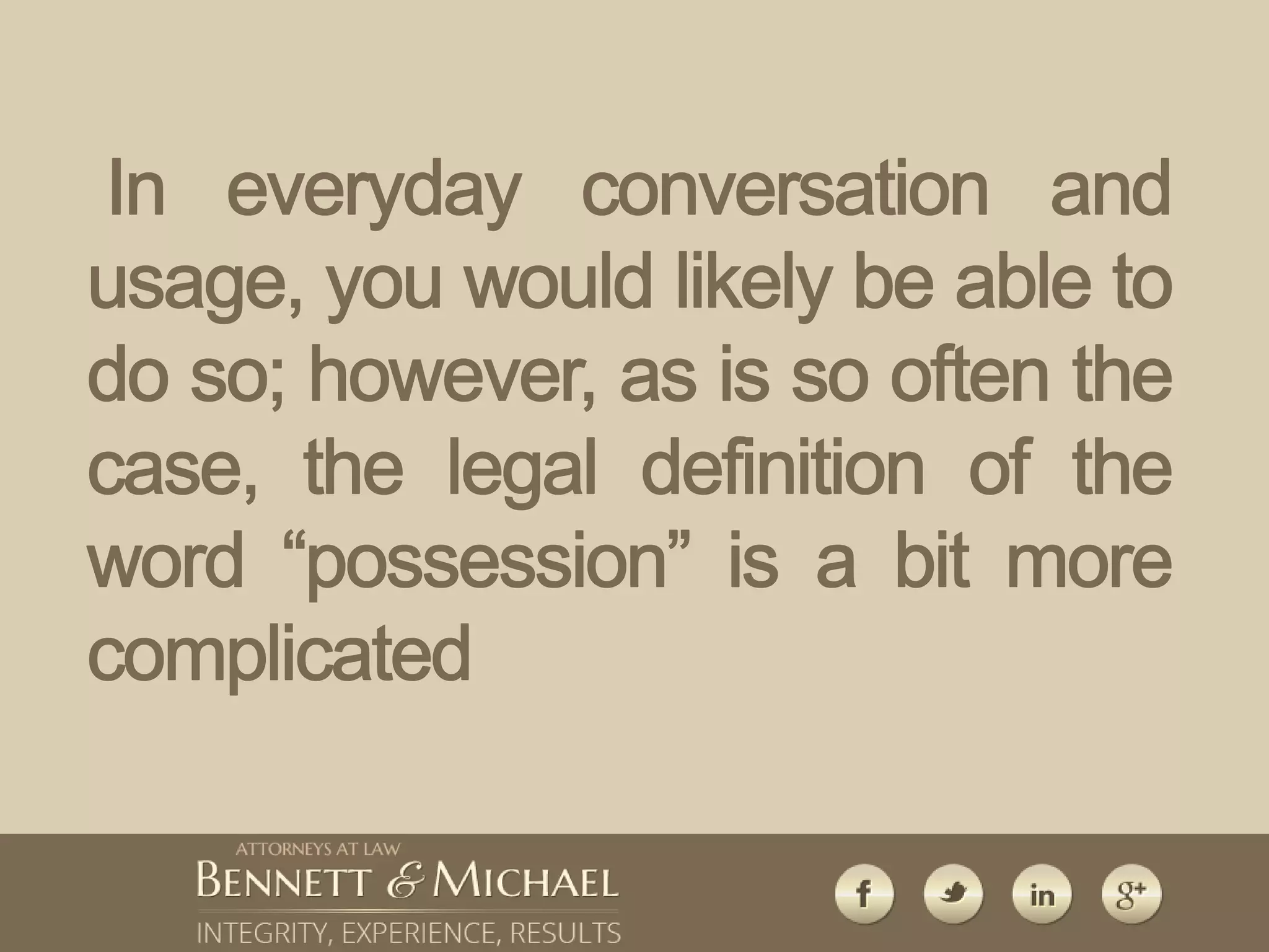 Understanding Constructive Possession In a Tennessee Criminal Offense | PDF