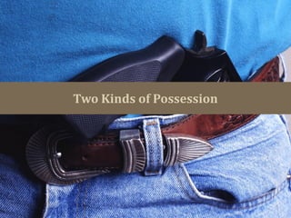 Understanding Constructive Possession In a Tennessee Criminal Offense | PDF