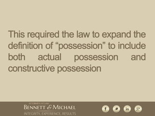 Understanding Constructive Possession In a Tennessee Criminal Offense | PDF