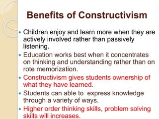Understanding constructivism | PPTX | Primary Education | Education