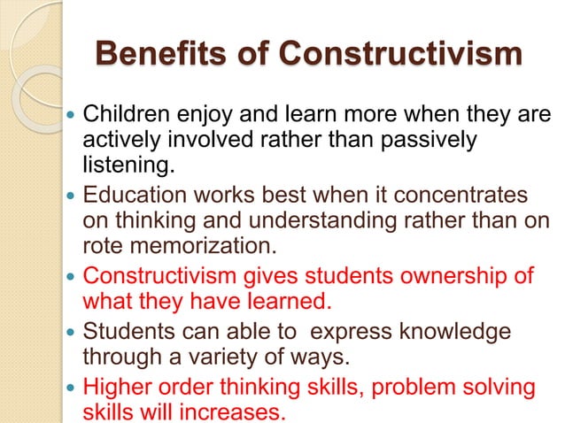 Understanding constructivism | PPTX | Primary Education | Education