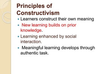 Understanding constructivism | PPTX | Primary Education | Education