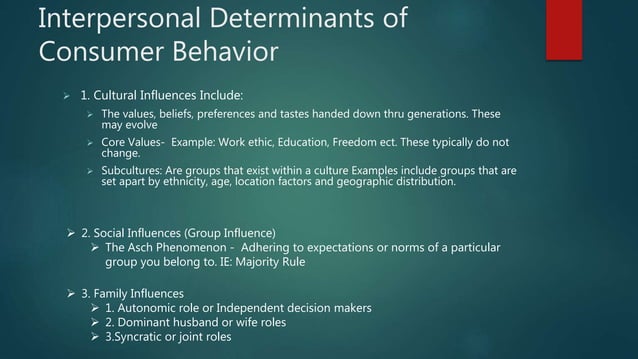 Understanding Consumer Behavior | PPT
