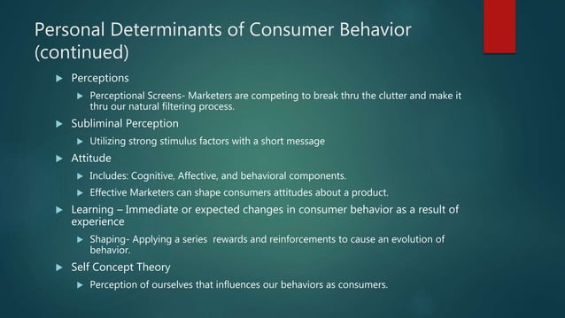 Understanding Consumer Behavior | PPT
