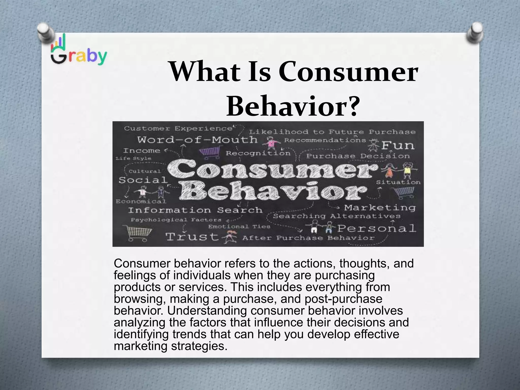 UNDERSTANDING CONSUMER BEHAVIOR. | PPTX