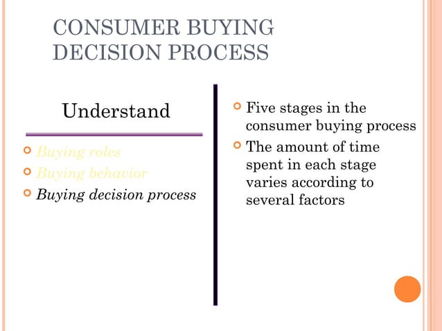 Understanding consumer behaviour | PPT | Business and Finance
