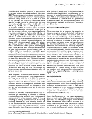 Understanding consumer's acceptance of technology based innovations in retailing | PDF