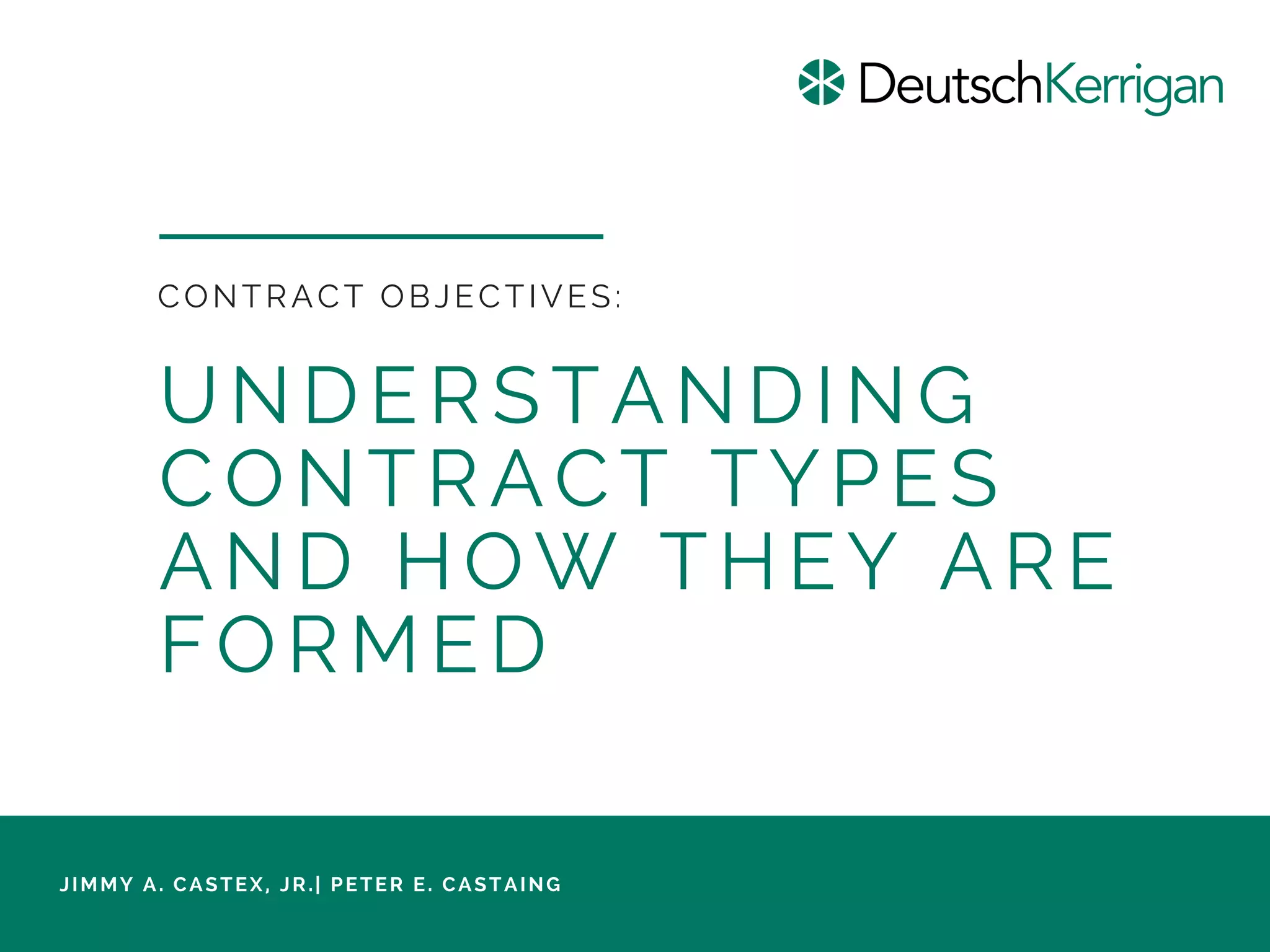 Understanding Contracts Types | PDF