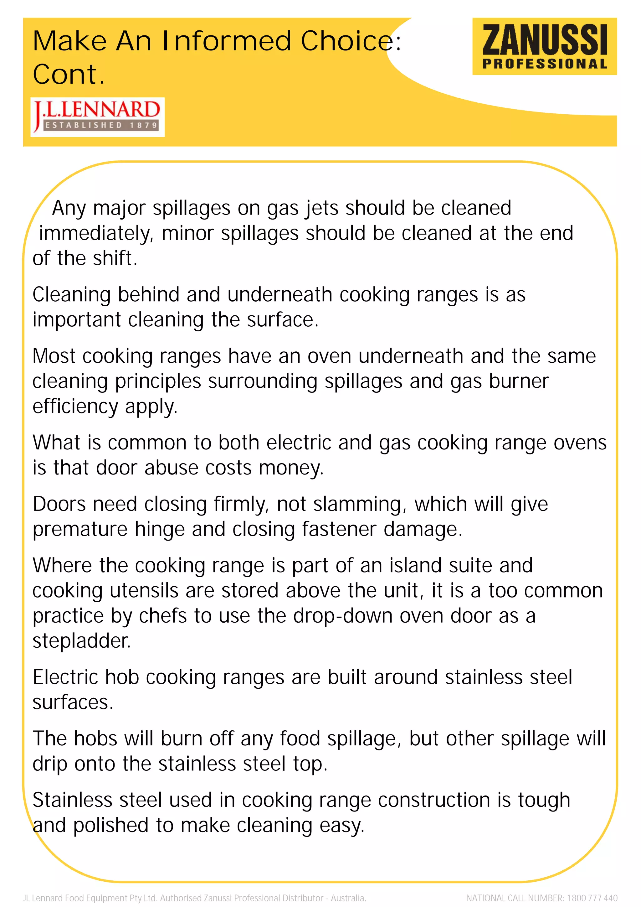 Understanding Cooking Appliances 2011 | PDF