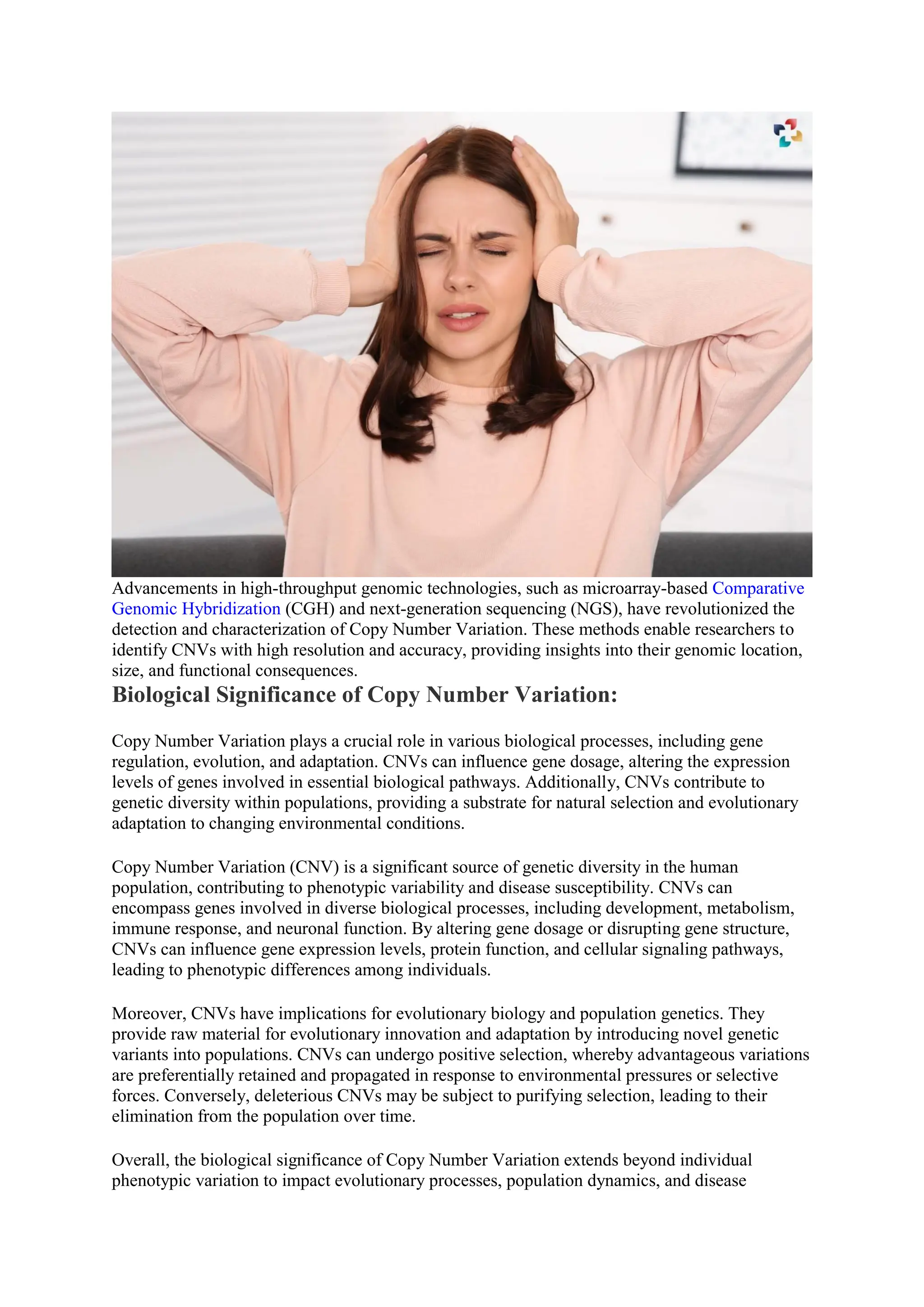 Detail Understanding of Copy Number Variation (CNV) | The Lifesciences Magazine | PDF | Genetics ...