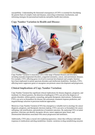 Detail Understanding of Copy Number Variation (CNV) | The Lifesciences ...