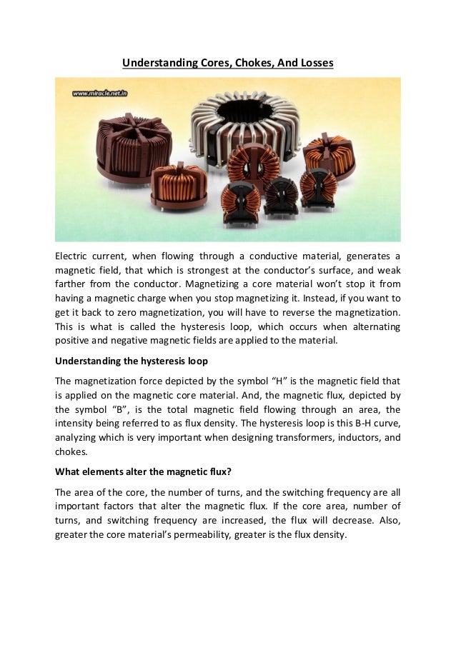Understanding Cores, Chokes, And Losses | PDF