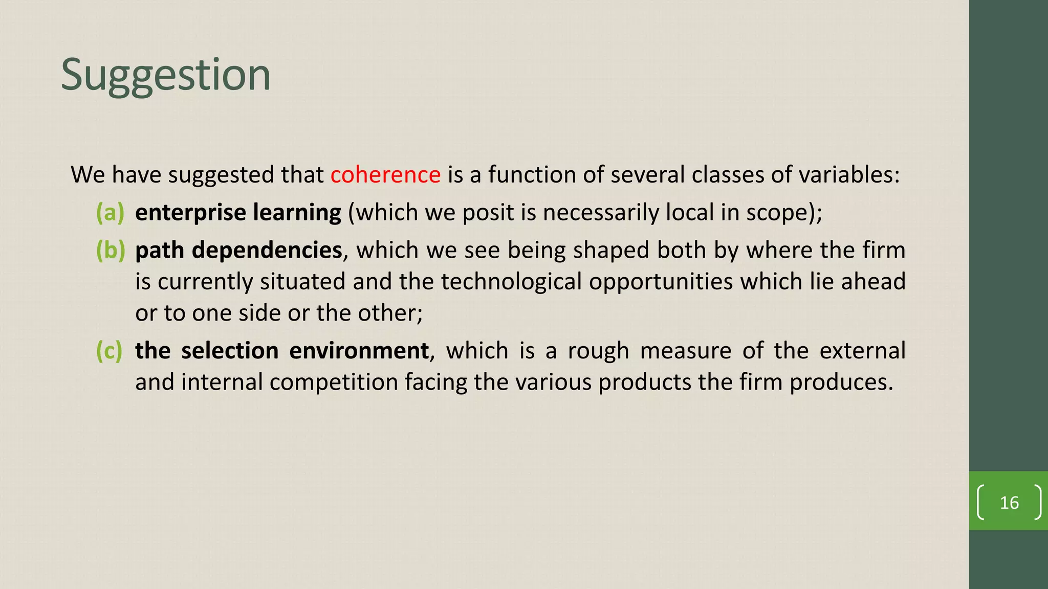 Understanding corporate coherence | PPTX