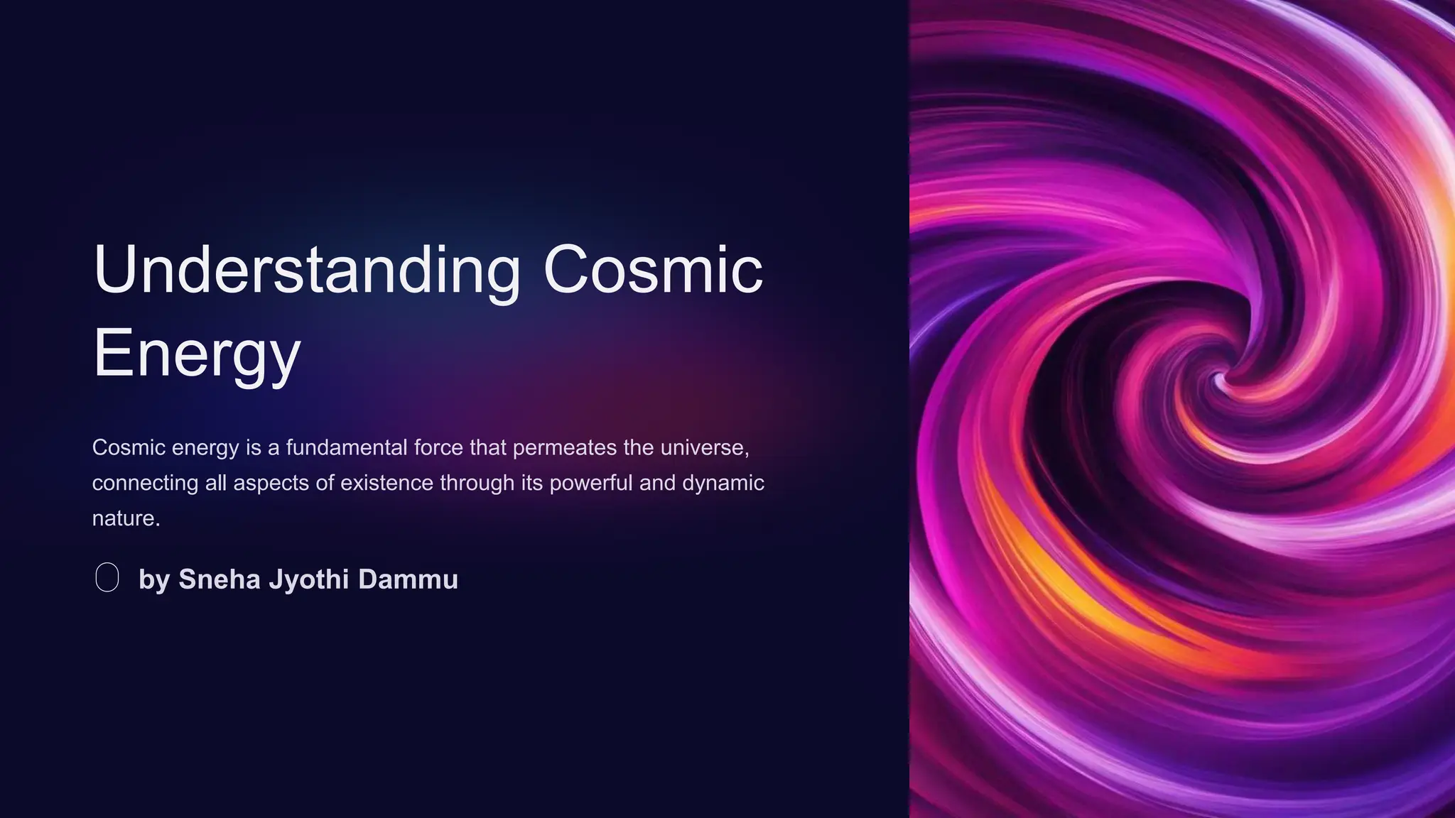 Understanding Cosmic Energy and its effect on human energy | PPTX