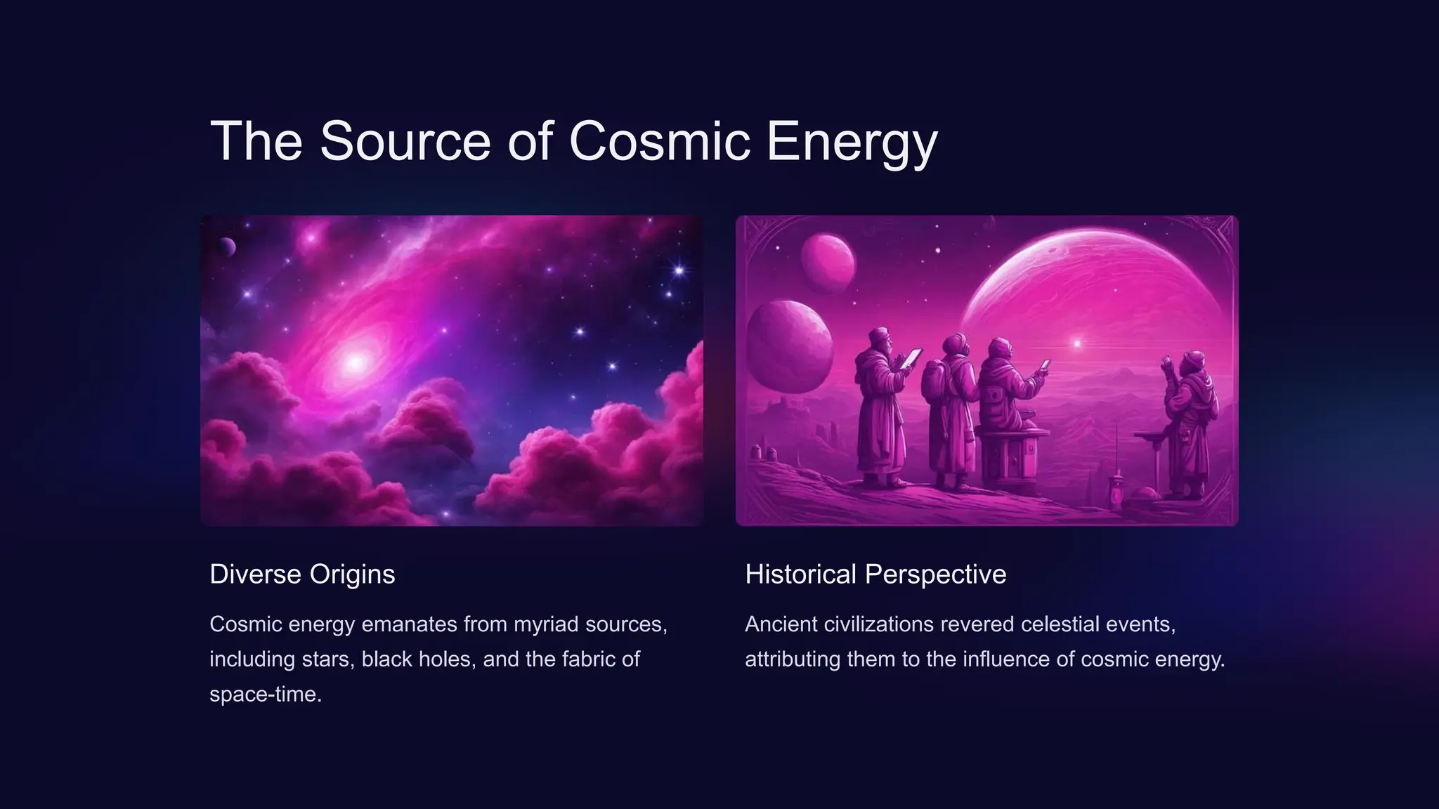 Understanding Cosmic Energy and its effect on human energy | PPTX